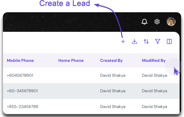 Manage Leads – WR Academy